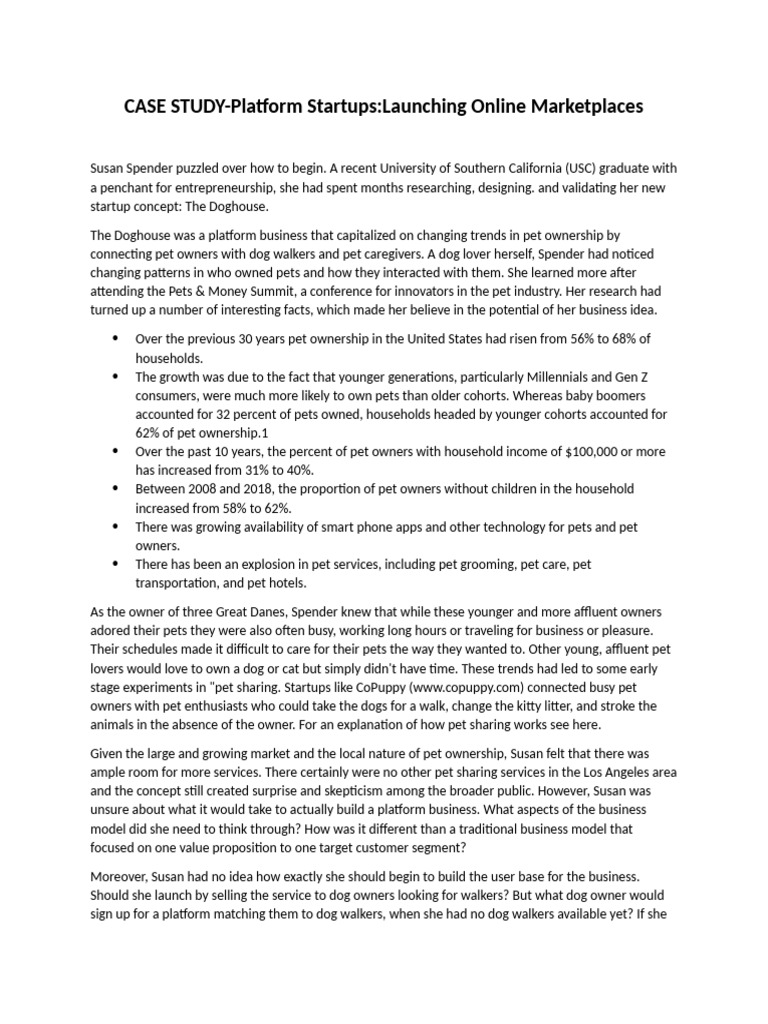 Platform Startups Case Study | PDF | Search Engine Optimization | Brand