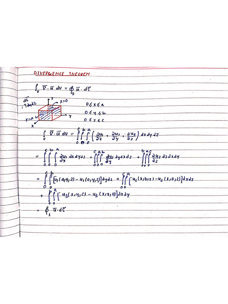 Divergence Theorem | PDF