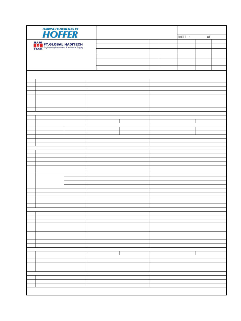 Data Sheet-Turbine 4 Inch PPP Rantau | PDF | Soft Matter | Fluid Mechanics