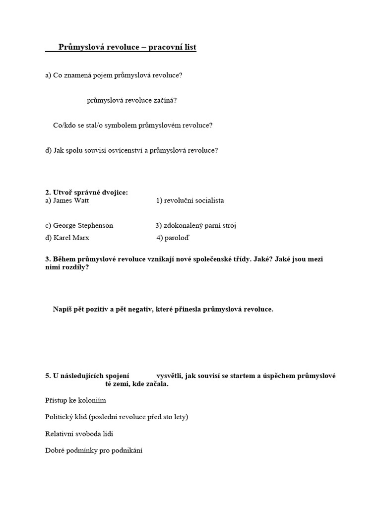 Pracovn List I - PDF | PDF