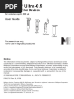 Amicon Manual | PDF | Centrifuge | Filtration