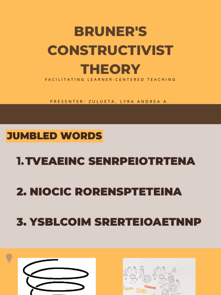 Bruner's Constructivist Theory | PDF | Constructivism (Philosophy Of Education) | Learning