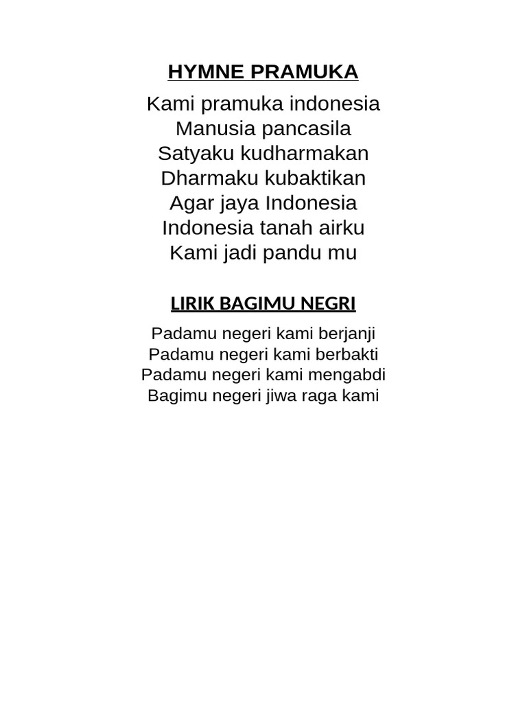 Dasa Dharma Pramuka | PDF