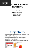 Fire Safety & Extinguisher Training Guide | PDF | Fires | Combustion