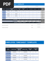 Daily Time Record Excel Template | PDF | Overtime | Sick Leave