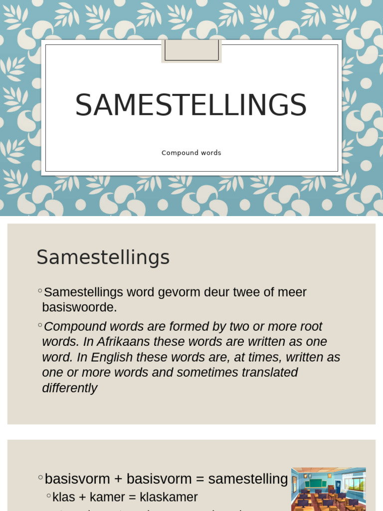 Samestellings | PDF