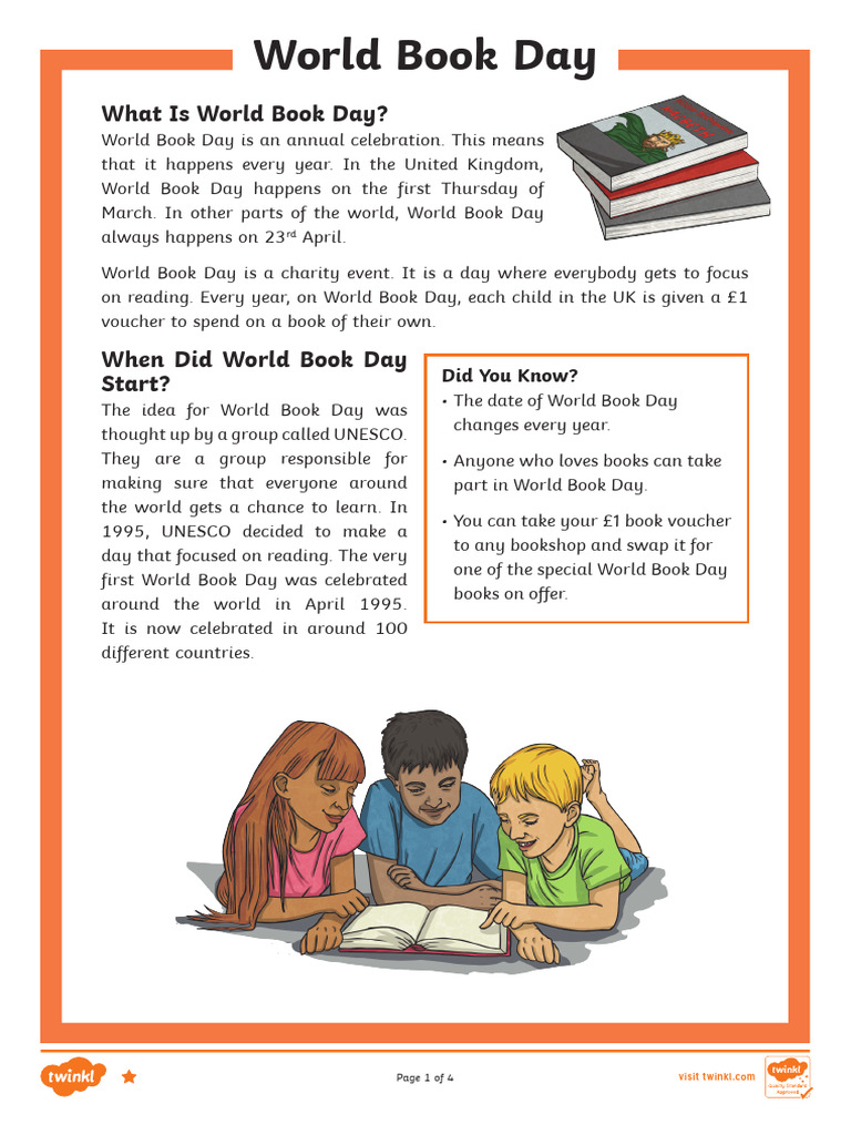World Book Day: Importance and History | PDF