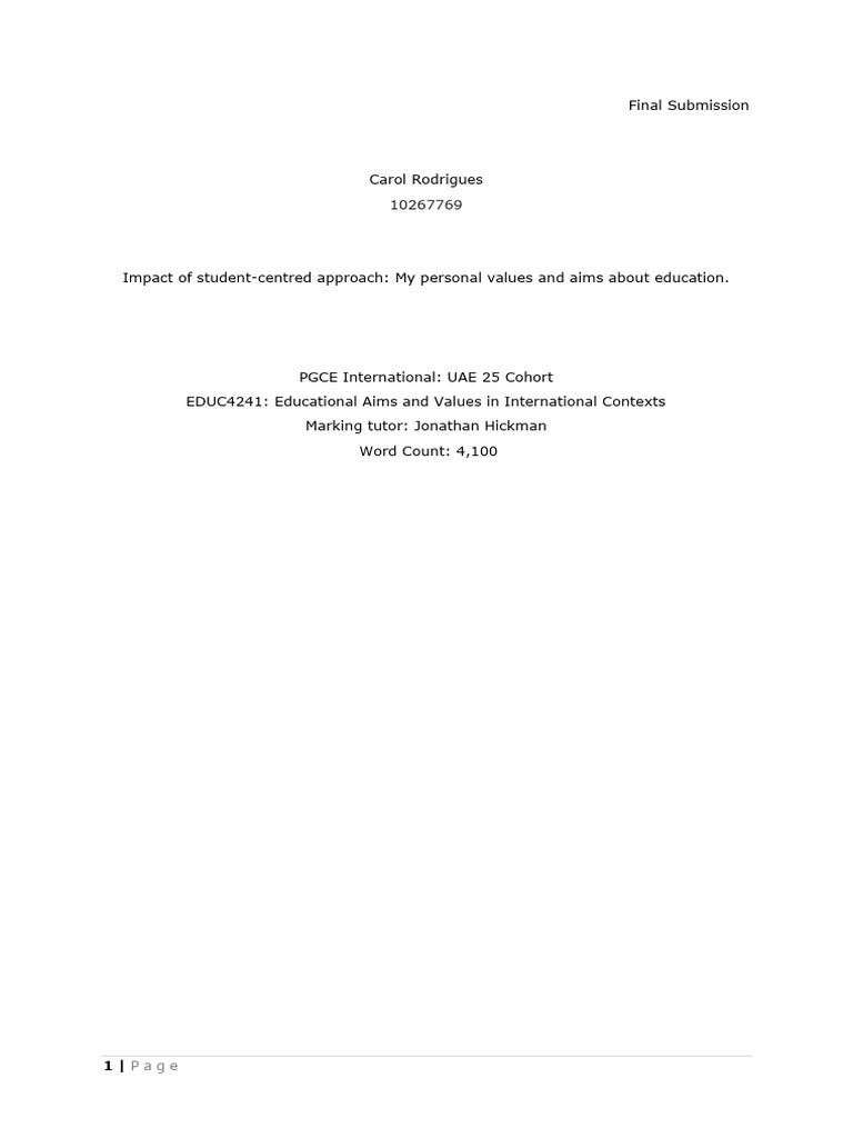 SCL assignment | PDF | Teachers | Learning