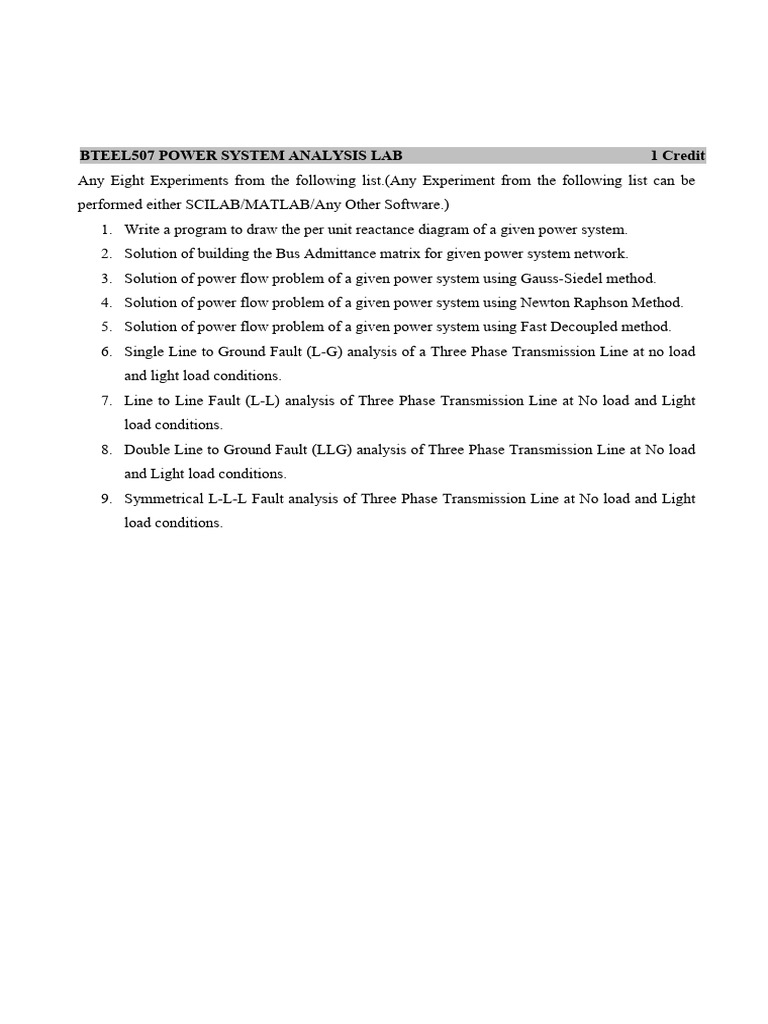 Power System and Electronics Lab Experiments | PDF | Power Electronics | Power Inverter