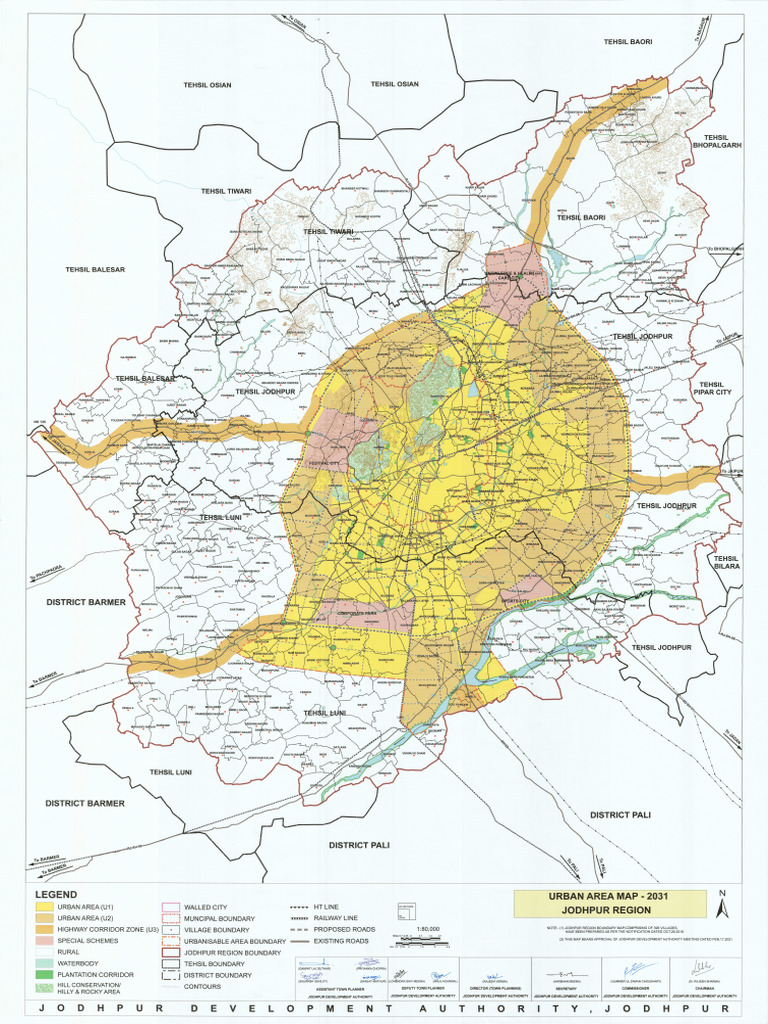 Urban Area Map Jodhpur 2035 600dpi | PDF