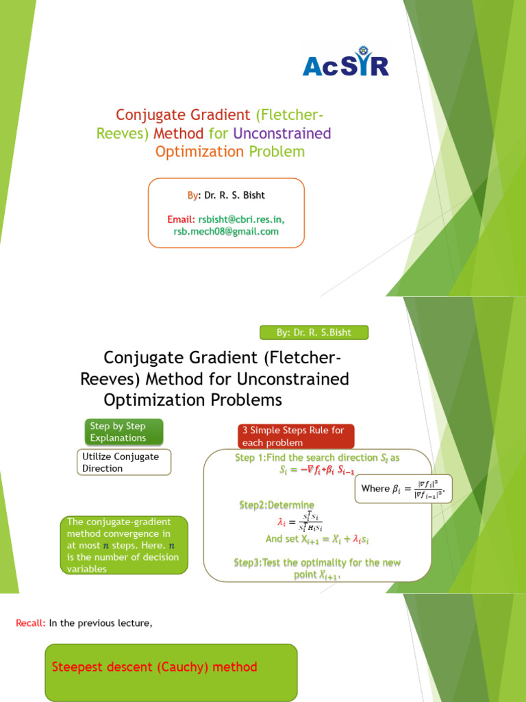 Fletcher Reeves Gradient Based Techniques | PDF | Mathematical Optimization | Mathematics