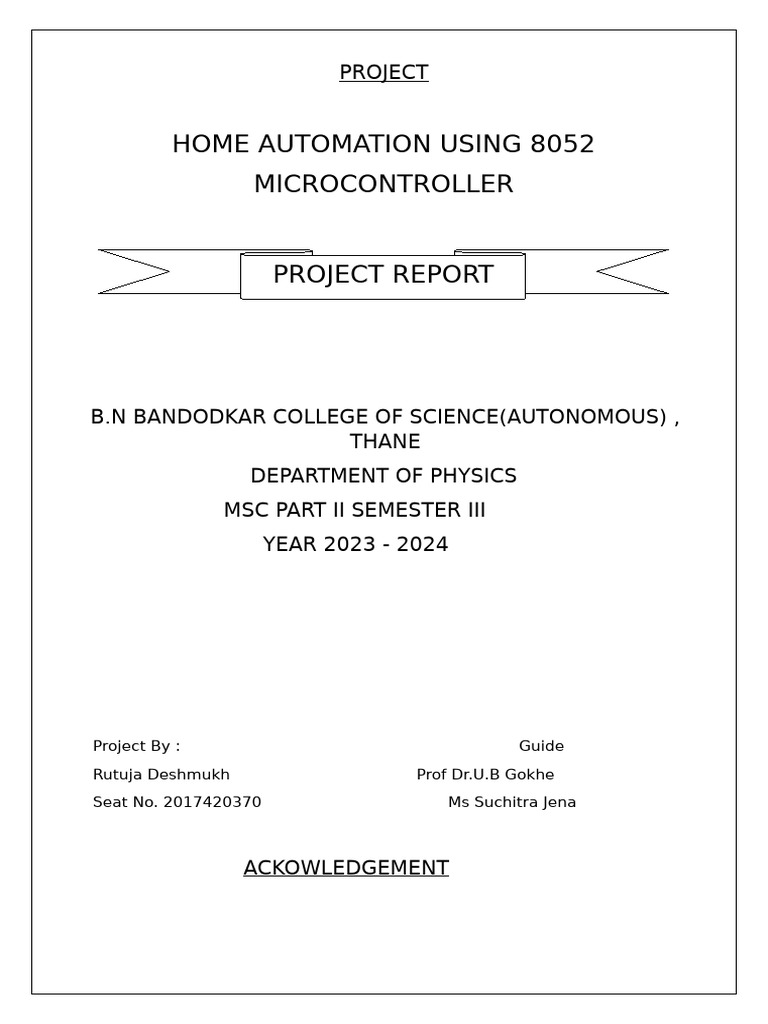 Project Report | PDF | Bluetooth | Microcontroller