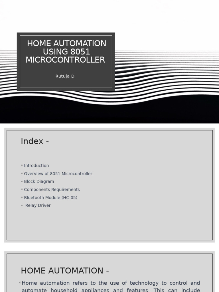 RutuPPT - Home Automation Using 8051 Microcontroller | PDF ...