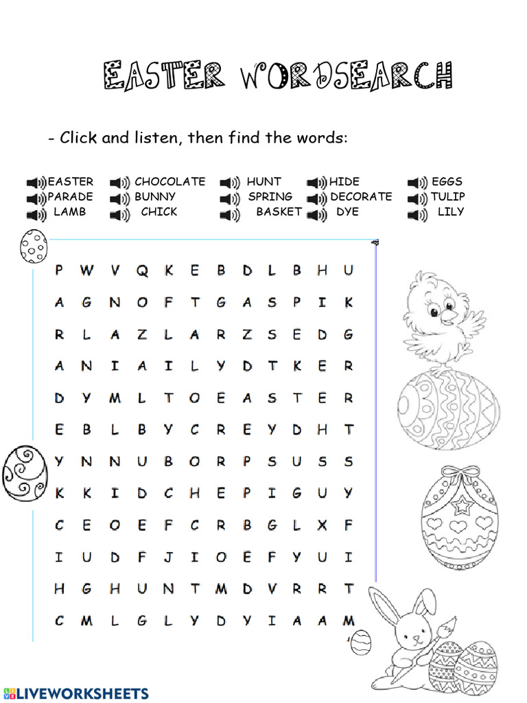 Easter Wordsearch | PDF