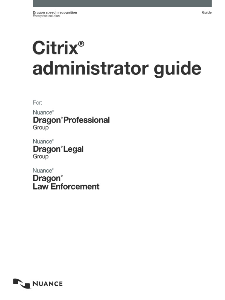 GD Dragon Group 15 Citrix Administrator en Us | PDF | Citrix Systems ...