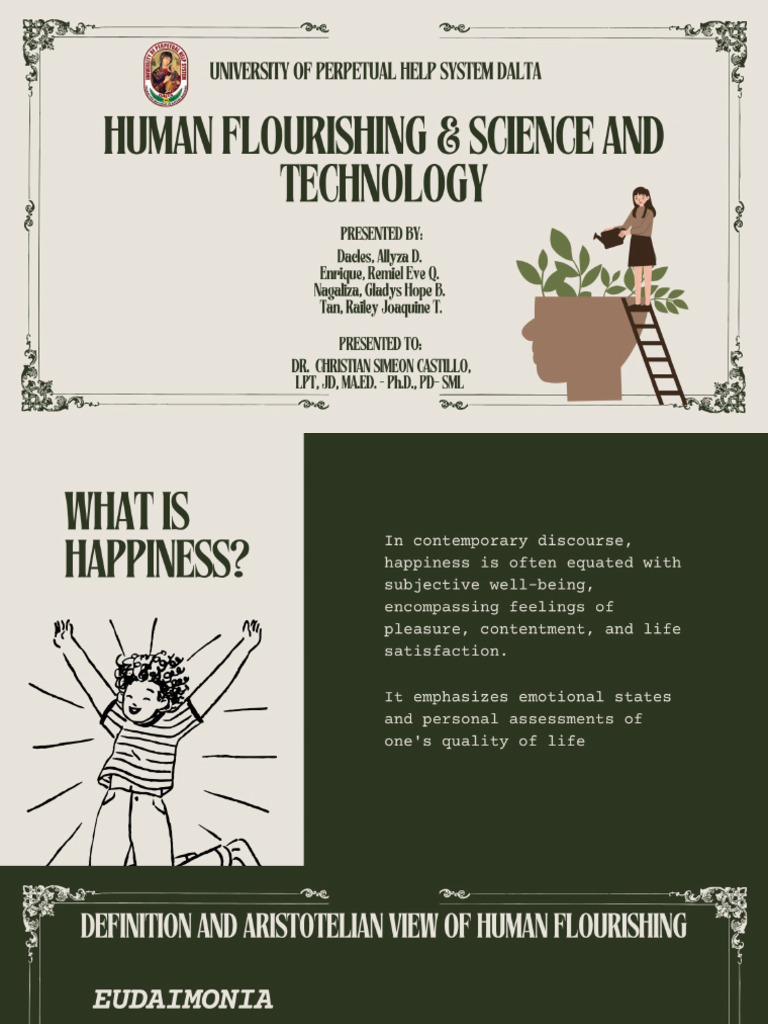 STS Group 4 - Human Flourishing (Dacles, Enrique, Nagaliza, Tan) | PDF