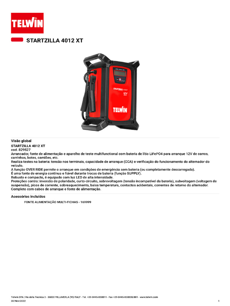 boster STARTZILLA 4012 | PDF