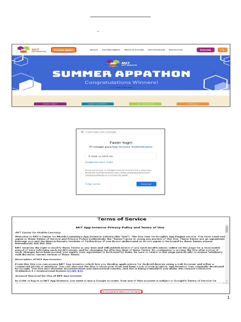 Tutorial de Acesso Ao MIT App Inventor | PDF