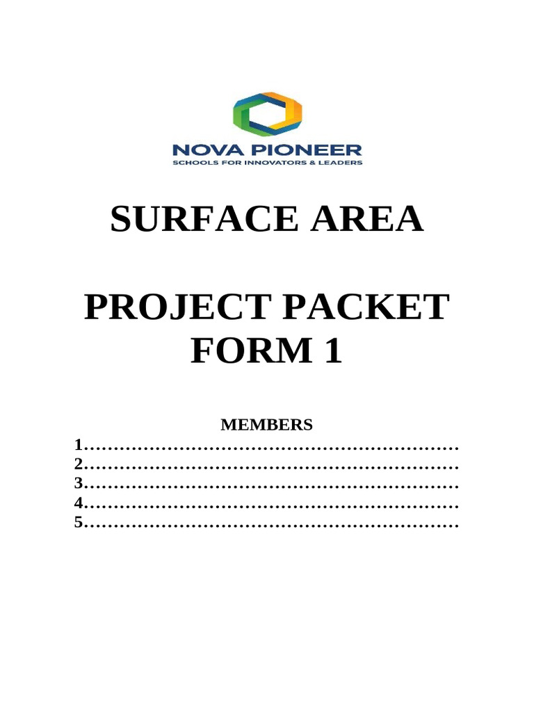 SURFACE AREA PROJECT | PDF