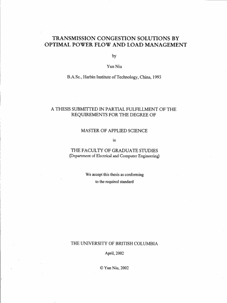 Transmission Congestion Management Solutions | PDF | Supply (Economics ...