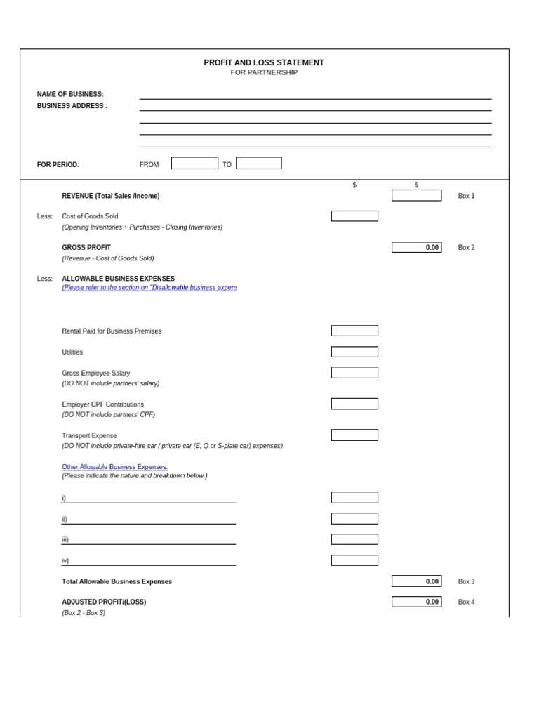 Partnership Financial Statement Summary | PDF | Expense | Cost Of Goods ...
