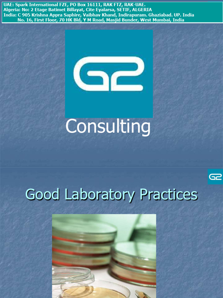 Understanding Good Laboratory Practices | PDF | Regulatory Compliance ...