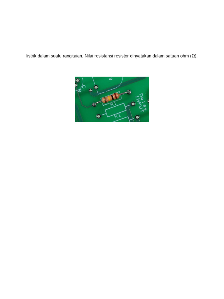 Bab 2. Resistor | PDF
