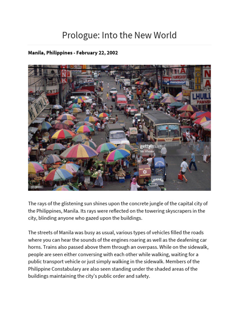 Prologue - Into The New World | PDF