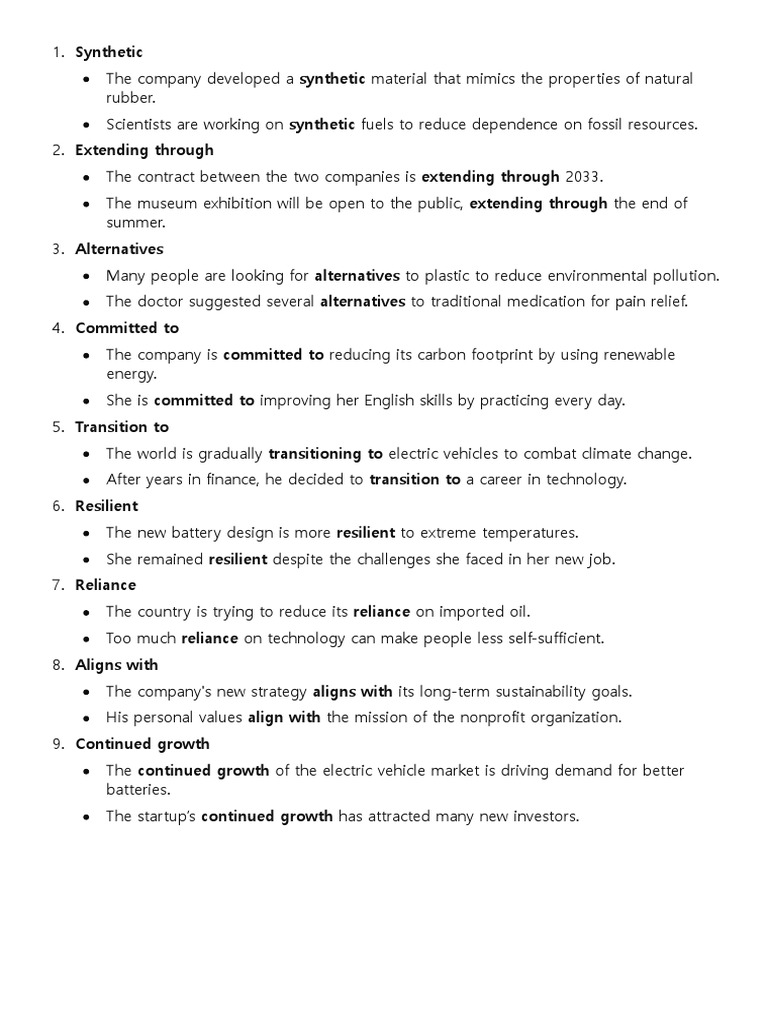 GM - Vianode - Voca - Example Sentences | PDF