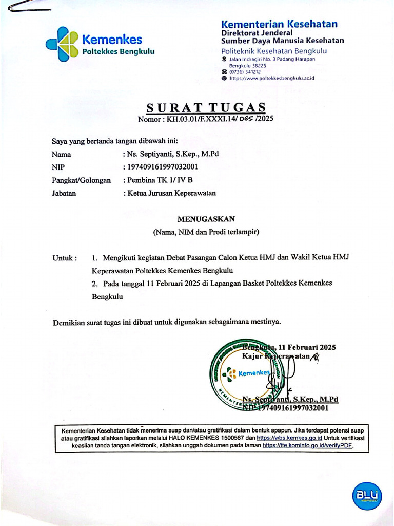 Surat Tugas | PDF