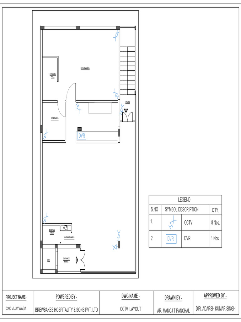 CCTV Layout for CKC Vijaywada | PDF