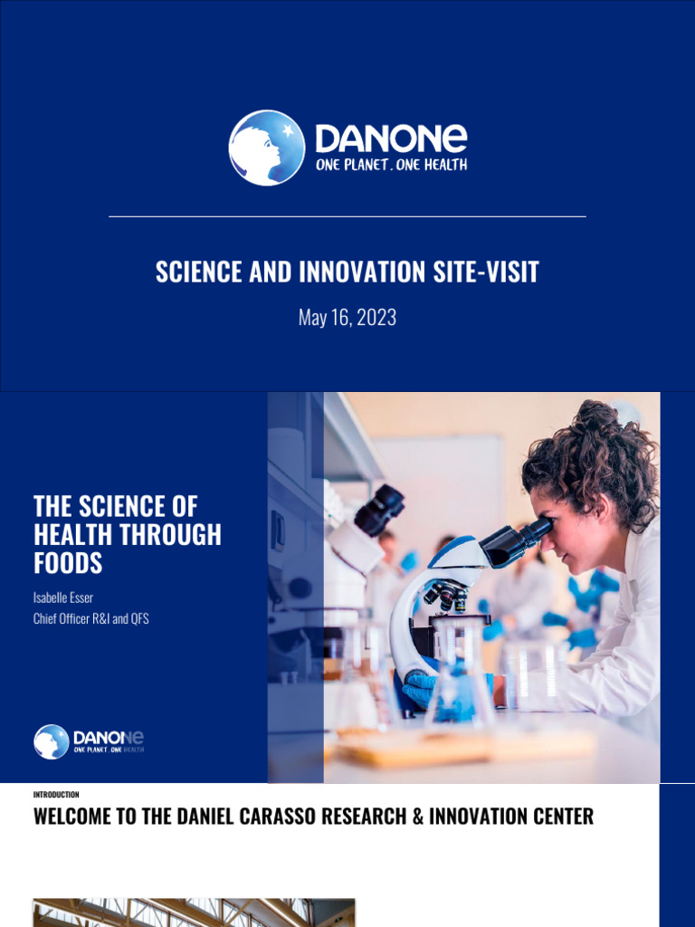 Danone's Science & Innovation Strategy | PDF | Breast Milk | Probiotic