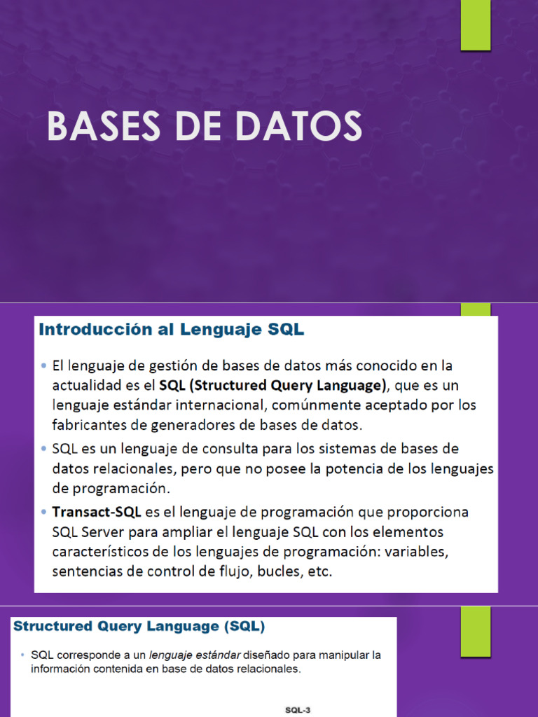 06 Introducción al lenguaje SQL | PDF 06 Introducción al lenguaje SQL | PDF