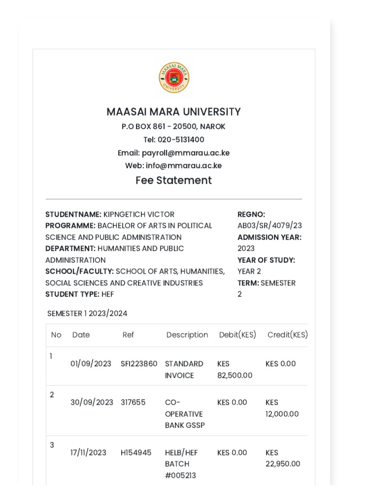 Maasai Mara University | PDF | Financial Economics | Business
