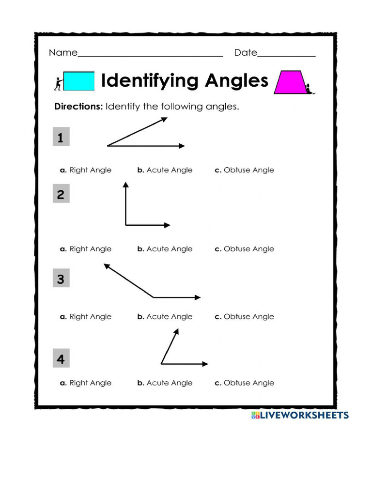 Angles worksheet | PDF