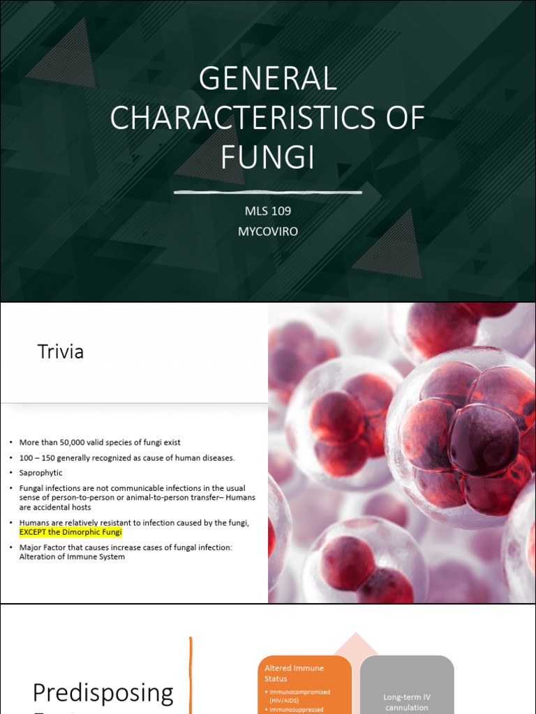 GENERAL-CHARACTERISTICS-OF-FUNGI | PDF | Fungus | Mycology