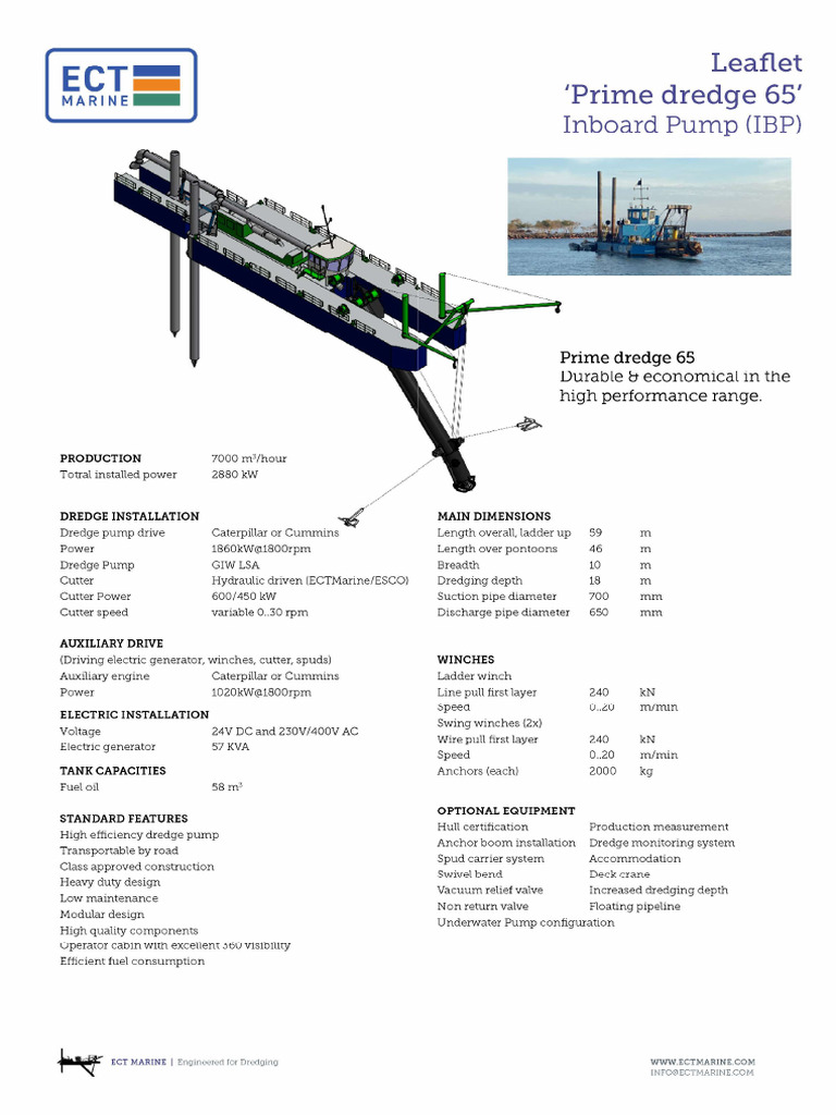 ECT Marine Prime Dredge 65 Inboard Pump IBP | PDF