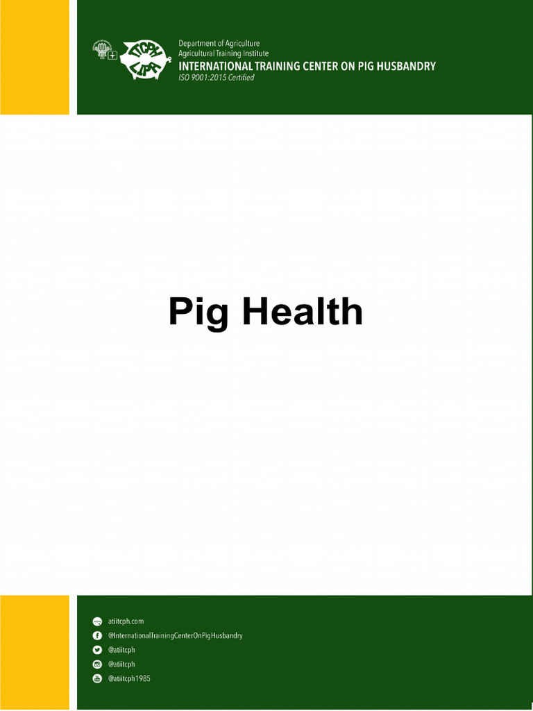 Pig Health Rev 2023 | PDF | Pig | Influenza