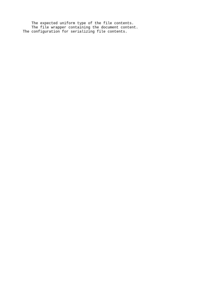 File Document Read Configuration | PDF File Document Read Configuration | PDF