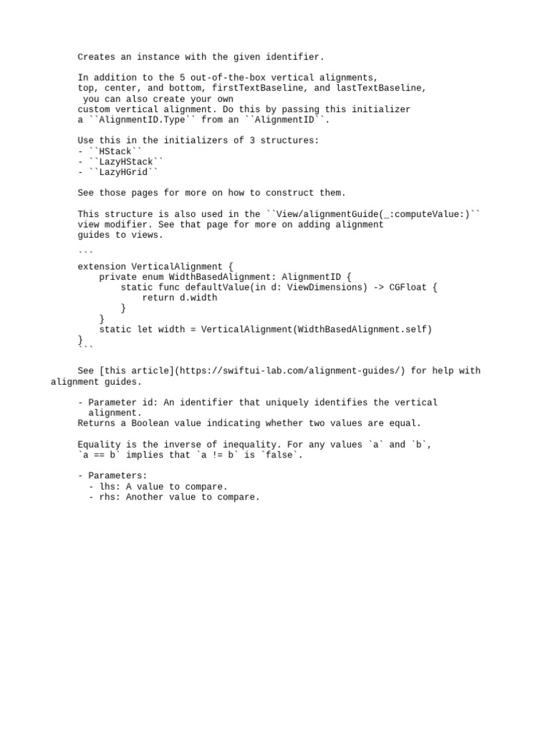 Vertical Alignment | PDF