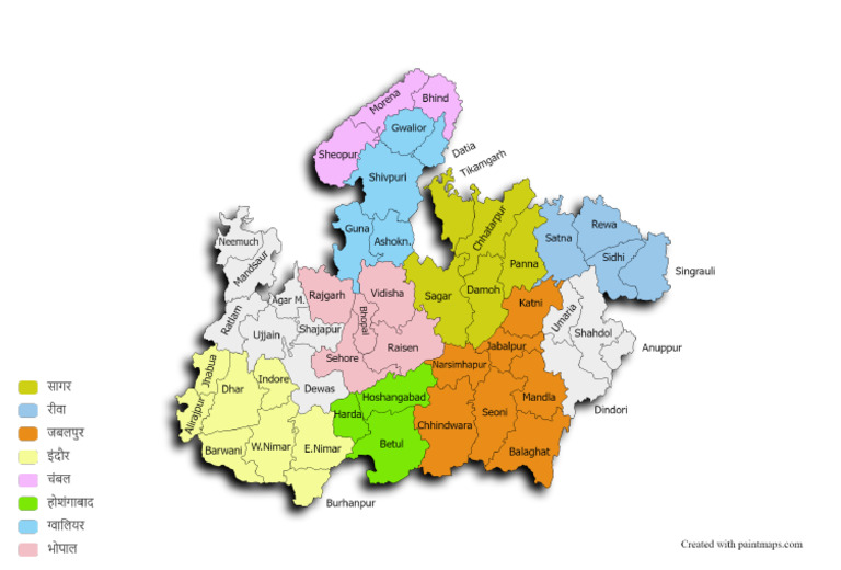 Madhya Pradesh Map | PDF