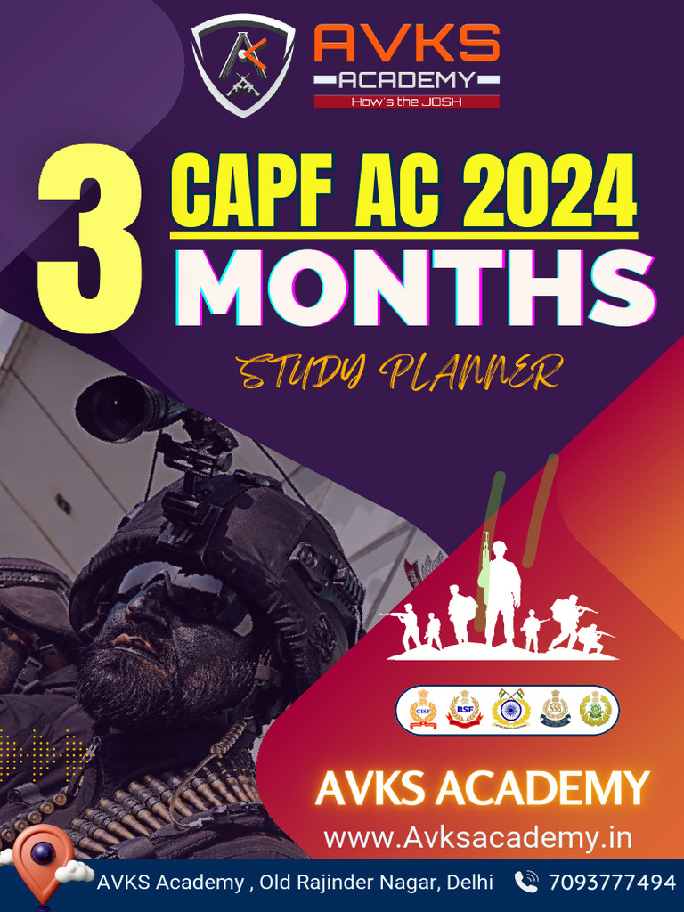 3 Months Capf Study Plan | PDF | Light | Chemistry