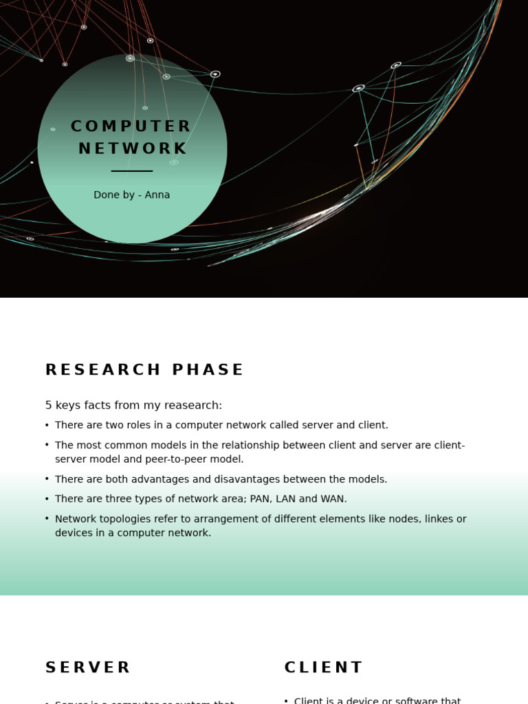 Computer Network Done by Anna | PDF | Computer Network | Client–Server Model