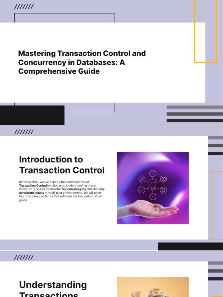 Mastering Transaction Control and Concurrency in Databases A Comprehensive Guide ...