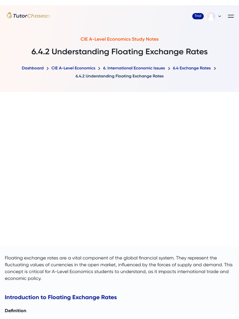Understanding Floating Exchange Rates | PDF | Exchange Rate | Foreign ...