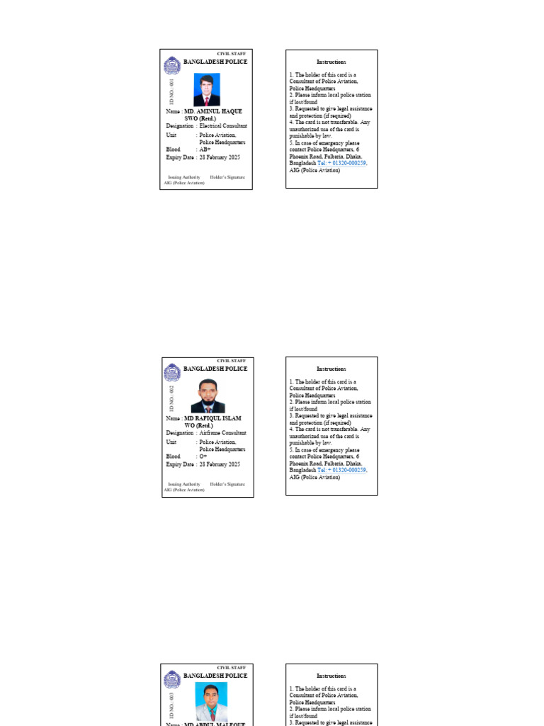 Bangladesh Police: Instructions | PDF | Bangladesh