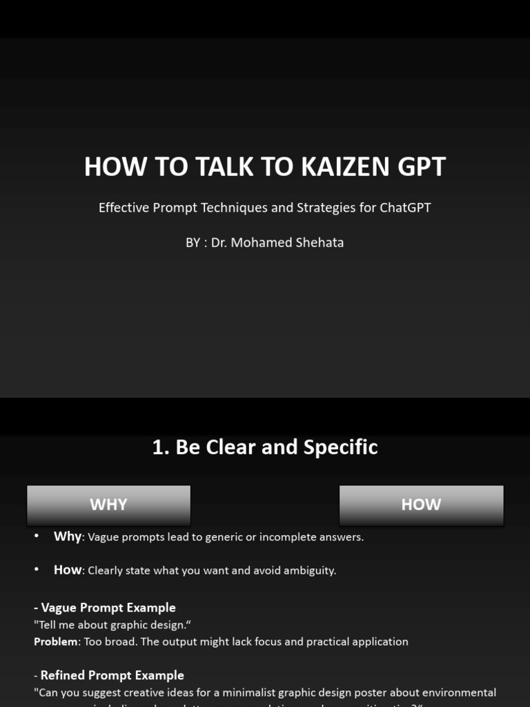 How To Talk To KAIZEN GPT - DR Mohamed Shehata | PDF | Brand | Typography