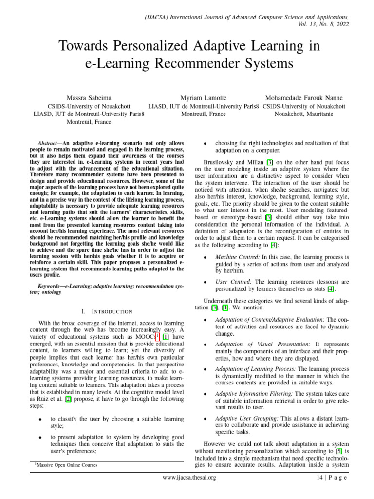 masraArticle | PDF | Learning | Cognitive Science