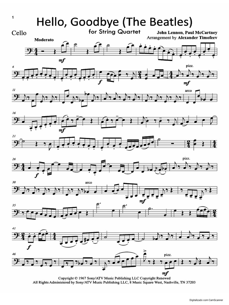 Hello Cello | PDF
