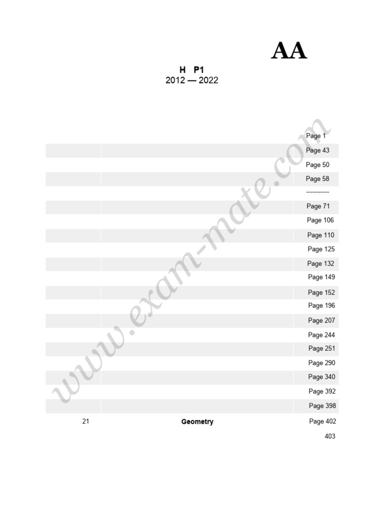 IB Math HL: 2012-2022 Topics | PDF | Function (Mathematics ...